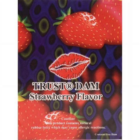 Trustex Strawberry Flavored Latex Dental Dam Condoms 6 Pack