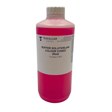 Ph4 Buffer Solution Red 1ltr Trafalgar Scientific