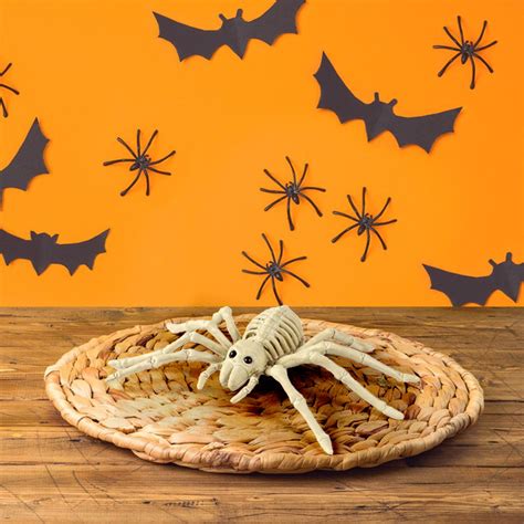 Patlollav Halloween Spider Skeleton Decorations 13 7in Skull Spider