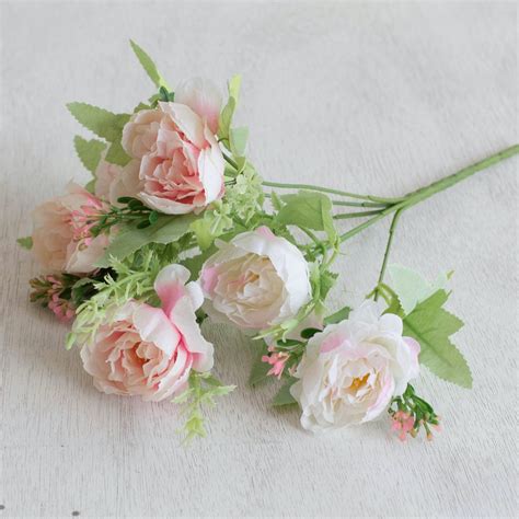 Jual [1 Tangkai 6 Cabang] Bunga Peony Pastel X6 Bunga Plastik Bunga Artificial Dekorasi