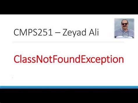 001 How To Fix ClassNotFoundException Eclipse YouTube