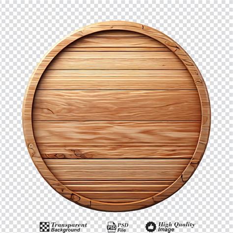 деревянный круглый подиум поперечного сечения изолированный на