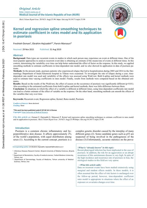 Pdf Kernel And Regression Spline Smoothing Techniques To Estimate