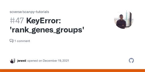 Keyerror Rankgenesgroups · Issue 47 · Scversescanpy Tutorials