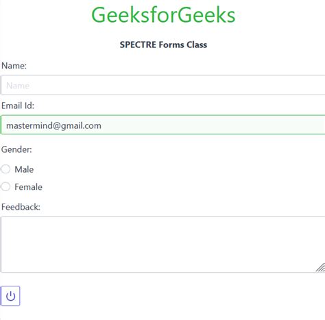 Spectre Forms GeeksforGeeks