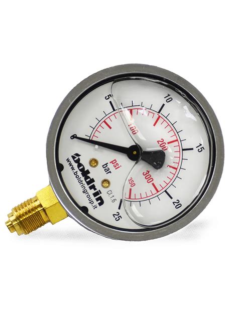 Pressure Gauge 0 25 Bar Diameter 2 12 Connection 14 Boldrin Gas