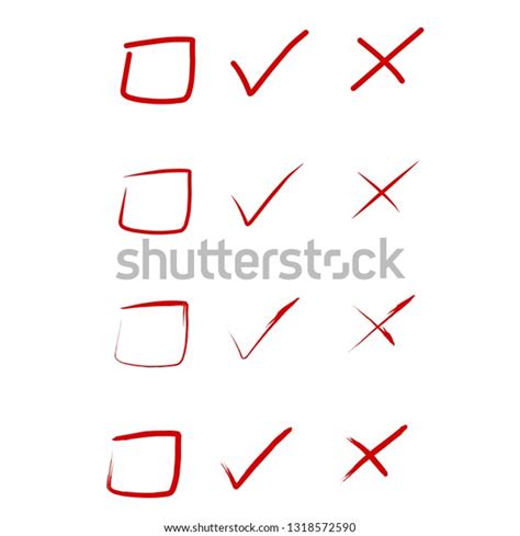 Hand Drawn Checkbox Example Checkbox Vector Stock Vector Royalty Free