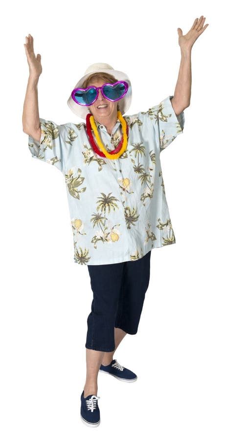 Funny Mature Woman In Mini Dress Stock Image Image Of Adult Glasses