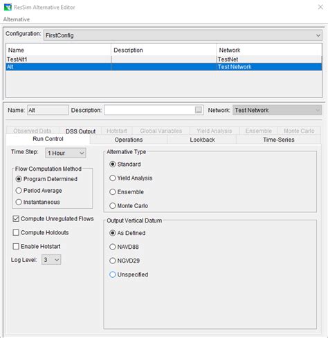 Global Variables Tab