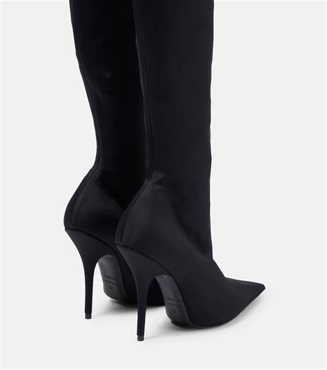 Knife Over The Knee Sock Boots In Black Balenciaga Mytheresa