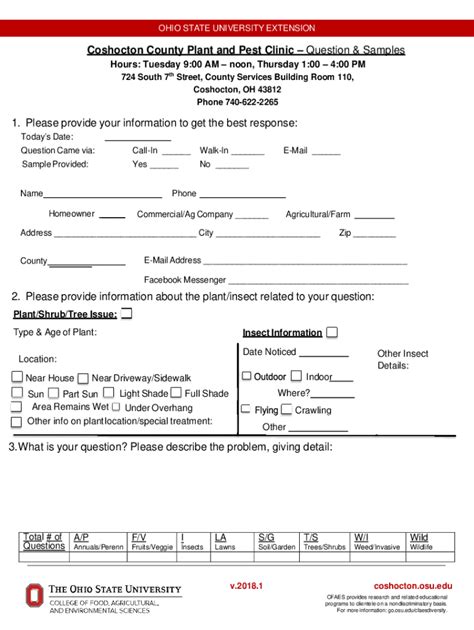 Fillable Online Coshocton Osu 2018 Ppdc New Branding Form Coshocton Fax Email Print Pdffiller