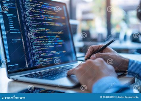 A Software Developer Working In Coding Technologies Website Design Technology Concept Stock