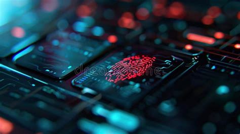 Hacking Cybercrime Security Breach Fingerprint Recognition Software