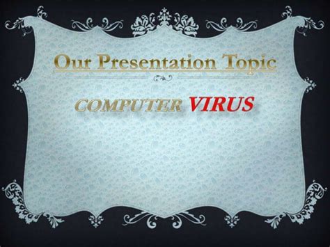 computer virus ppt free download