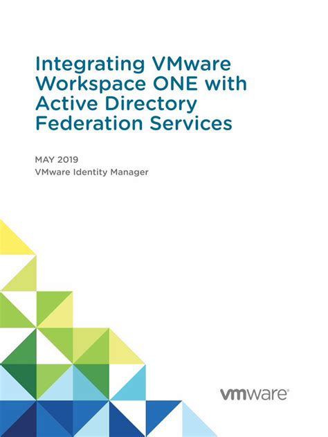 Pdf Integrating Vmware Workspace One With Active Directory · Active Directory Federation
