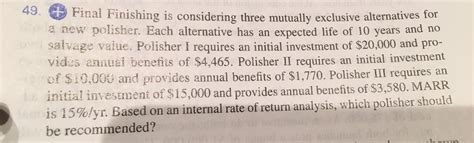 Solved Use Incremental Irr Analysis For Questions 39 And 49 Solved Use Incremental Irr Analysis For Questions 39 And 49