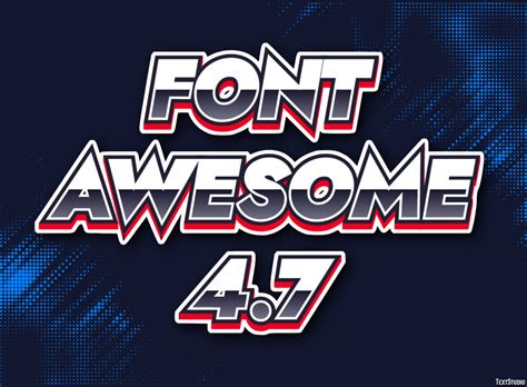 font awesome 4 7 text effect and logo design font