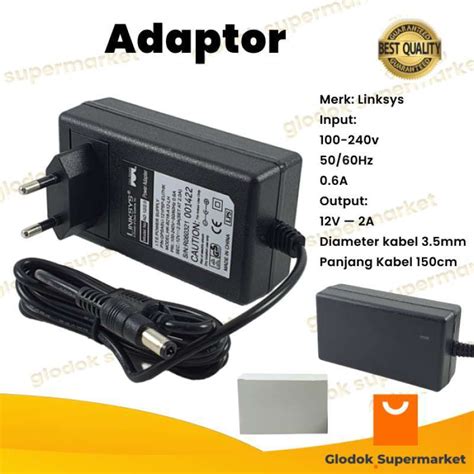 Jual Adaptor 12v 2a Linksys Adapter Dc Switching 12 Volt 2 Ampere Tanpa Bubble Di Seller Shin Jual Adaptor 12v 2a Linksys Adapter Dc Switching 12 Volt 2 Ampere Tanpa Bubble Di Seller Shin