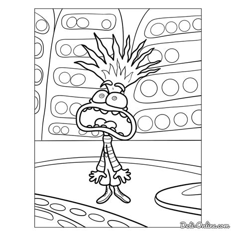 Раскраска Тревожность кричит распечатать раскраски для детей