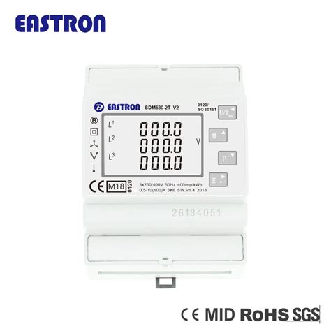 Sdm Mct T V A Ct Connected Dual Input Multifunction Power Meter For Lighting And Power
