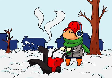 Snow Blower Vector Illustartion 148893 Vector Art At Vecteezy