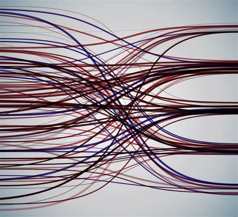 Big Data Visualization Information Analytics Concept Abstract Stream Information With Line