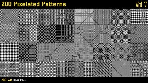 200 Pixelated Patterns Vol7 Flippednormals