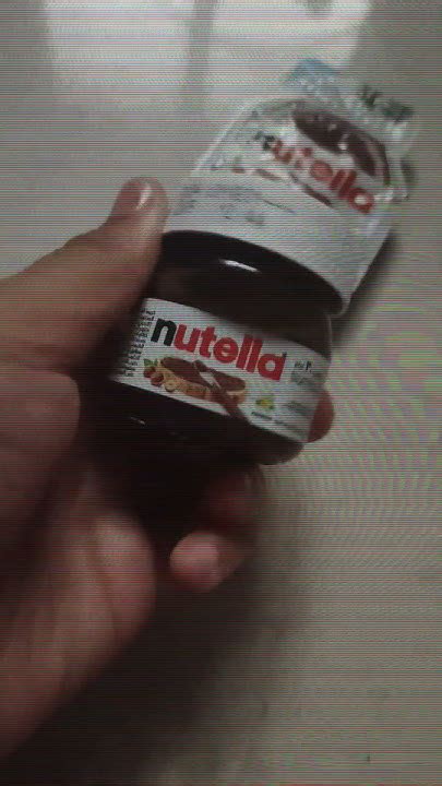 Mini Nuttella Bottle And Nuttella Pack💕🤤 Nutella Chocolate Nutellachocolate Satisfying