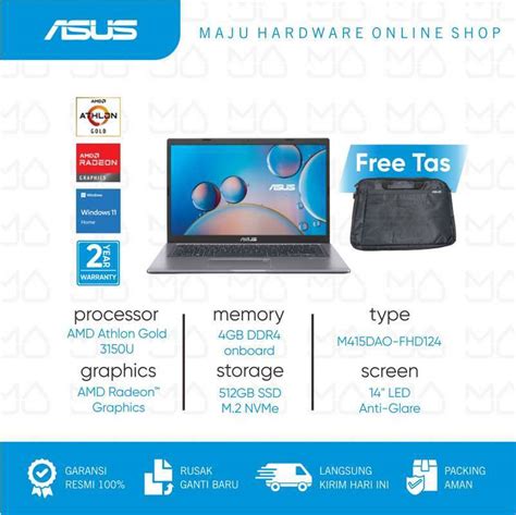 Jual Asus Vivobook M Dao Fhd Slate Grey Di Seller Maju Hardware Group Official Store