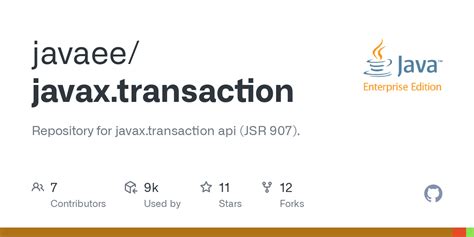 Github Javaee Javax Transaction Repository For Javax Transaction Api Jsr
