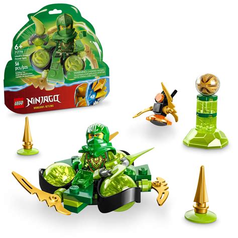 Lego Ninjago Lloyds Dragon Power Spinjitzu With Golden Droid Spinner Interactive