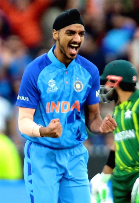 Melbourne Arshdeep Singh Celebrates Babar Azams Wicket