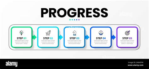 Infographic Template With Icons And 5 Options Or Steps Rectangles Can