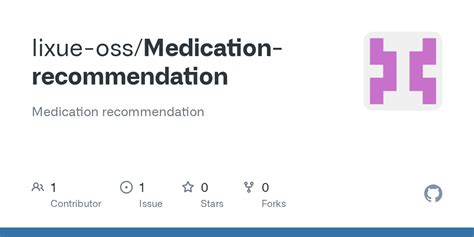 Github Lixue Ossmedication Recommendation Medication Recommendation