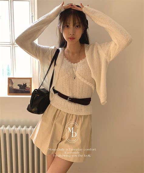 시즌세일그레이 오늘출발🚚 웨이 폭닥 가디건 셋트 나시 가디건set 모노데일리