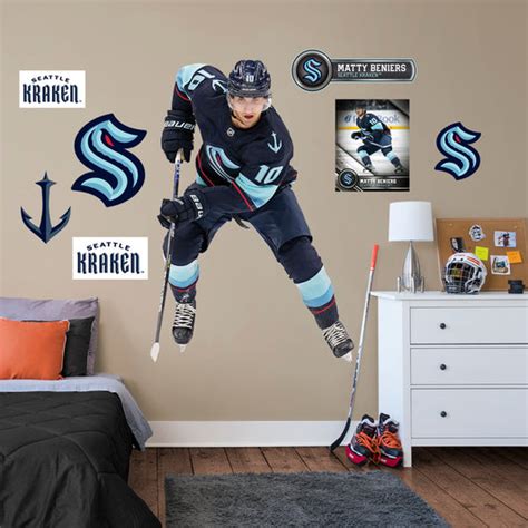 Seattle Kraken Tagged Athlete Matty Beniers Fathead