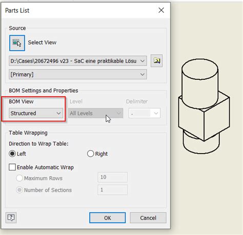 how to numerate components of a subassembly in inventor drawing