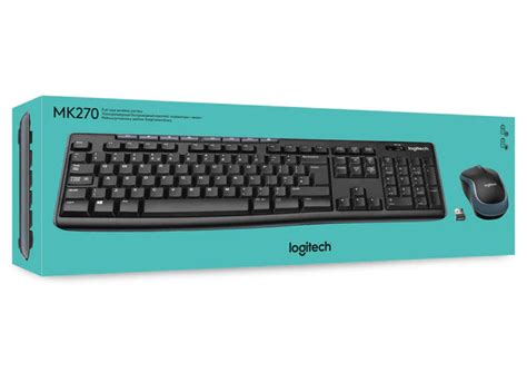 Getta Logitech Wireless Keyboard And Mouse Combo Mk270 Nano Usb Receiver Full Size Spill