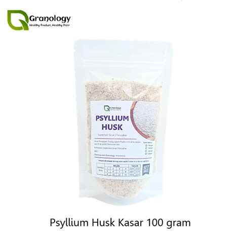 Jual Psyllium Husk Flakes Bulk Forming Laxative 100 Gram By Granology Shopee Indonesia