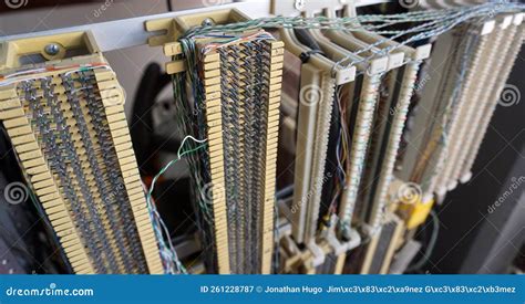 Network Rj 45 Patch Panel Royalty Free Stock Image