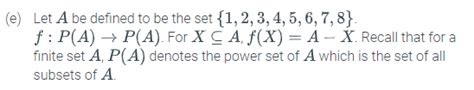 Solved For Each Of The Following Functions Indicate Whether