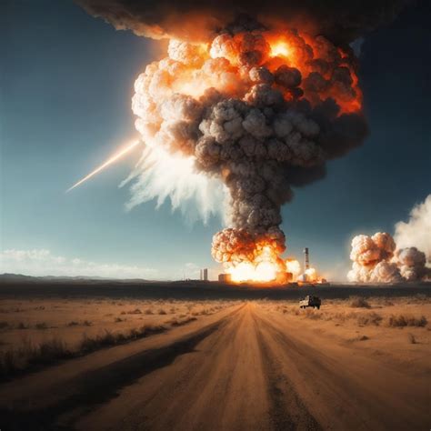 Premium Ai Image Nuclear Explosion