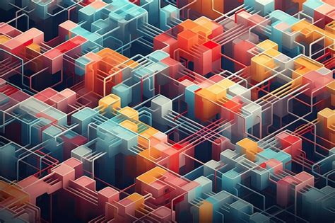 Premium Photo Neural Pattern Texture Background Generative Ai