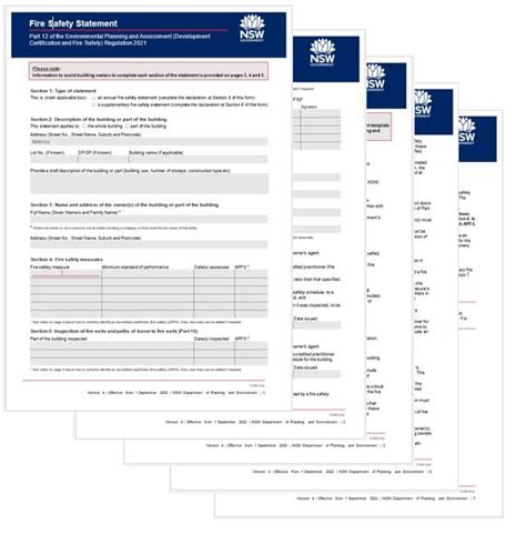 Annual Fire Safety Statement — Fire Matrix