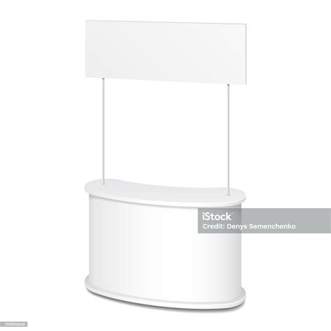 지붕 캐노피와 화이트 Pos Poi 빈 빈 소매 스탠드 실속 바 디스플레이 흰색 배경에 고립 디자인에 대 한 준비 템플릿 모의
