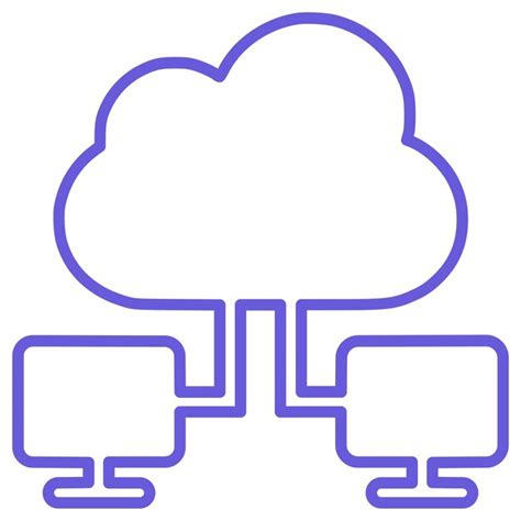 Premium Vector Cloud Networking Icon