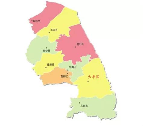盐城各区地图全图展示 地图分享