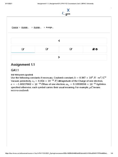 assignment 1 1 assignment 01 phy112 courseware bux brac