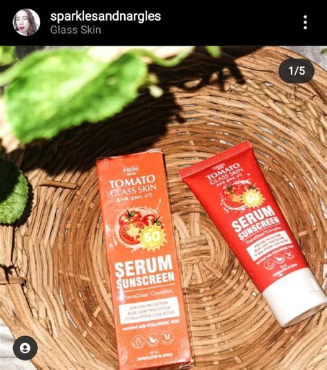 Fresh Skinlab Tomato Glass Skin Serum Sunscreen Spf 50 Pa