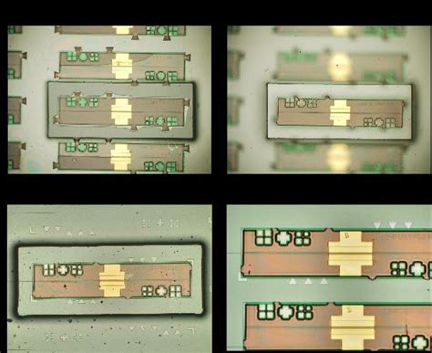 Optical Microscope Images During Micro Transfer Printing Process Of A